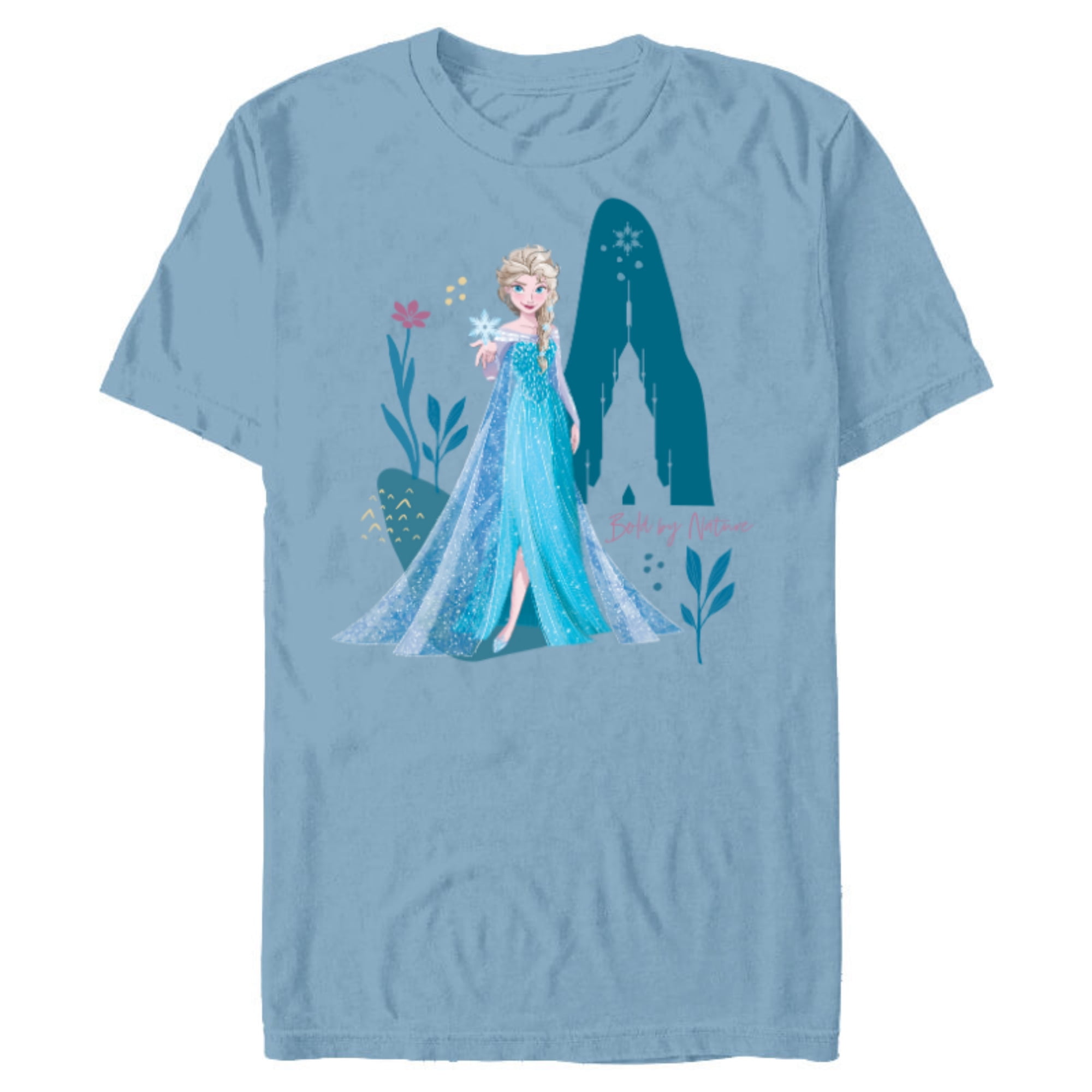 Disney Frozen Elsa Bold By Nature - Short Sleeve Blended T-Shirt for ...