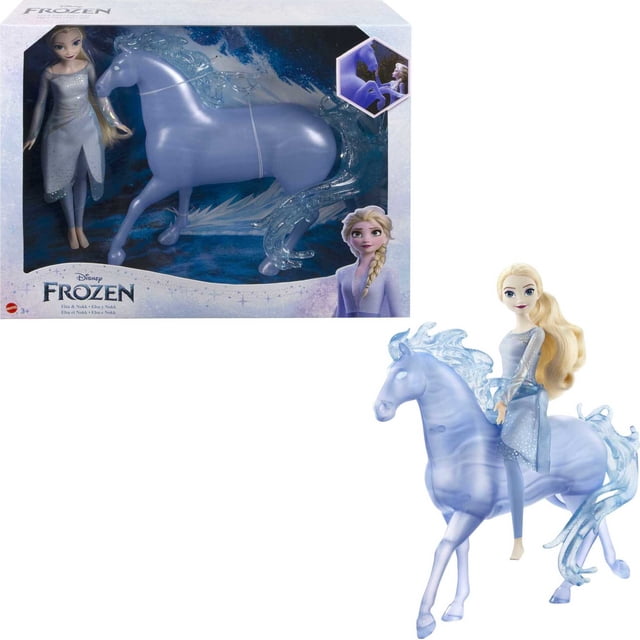 Disney Frozen 2 Elsa Fashion Doll and Water Nokk Horse Figure Toy ...