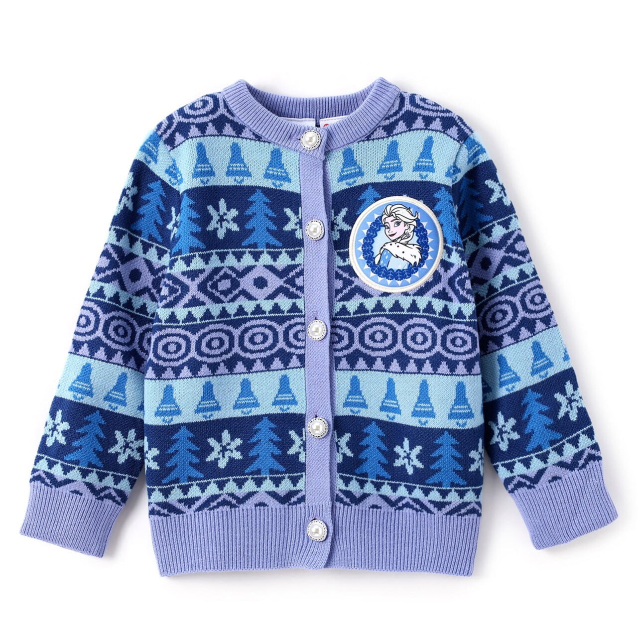 Disney Frozen Elsa Girls Knit Cardigan Sweater Pullover Knitted Jumper ...