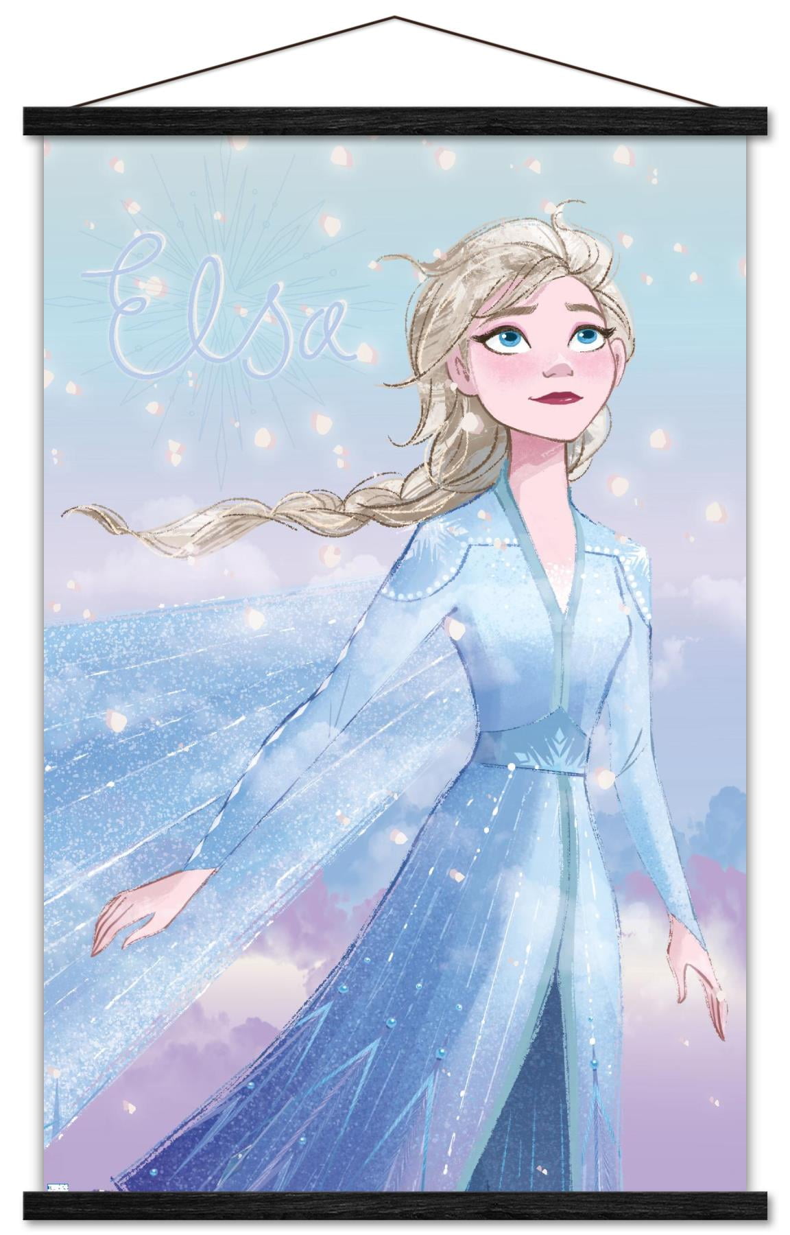 Disney Frozen - Elsa Glance Wall Poster with Magnetic Frame, 22.375" x ...