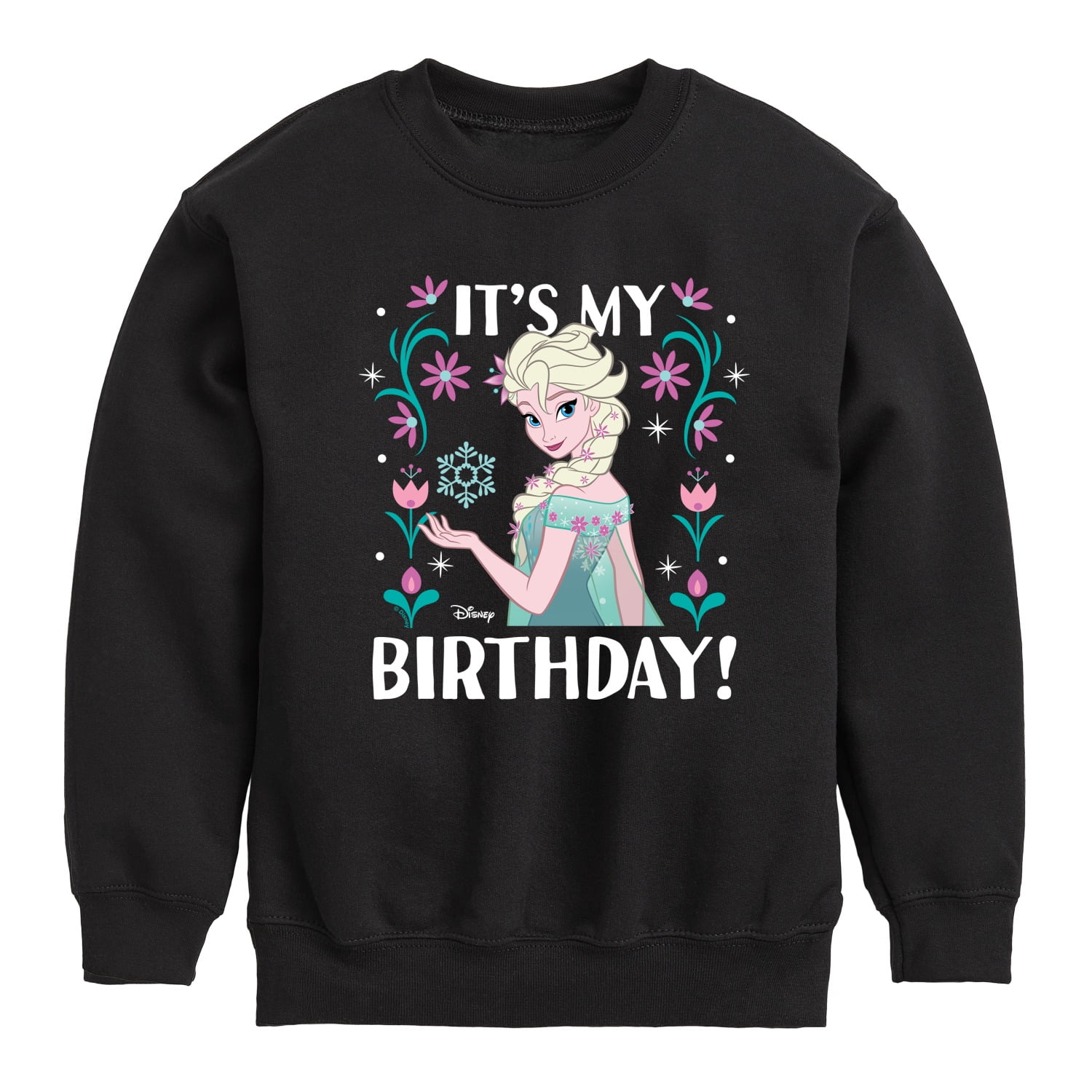 Disney Frozen - Elsa It's My Birthday - Toddler & Youth Crewneck Fleece ...