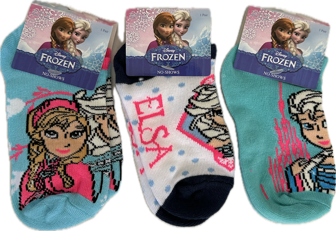Disney Frozen Elsa Kids Ankle Socks - 3 Pair, Size 6-8.5 - Walmart.com