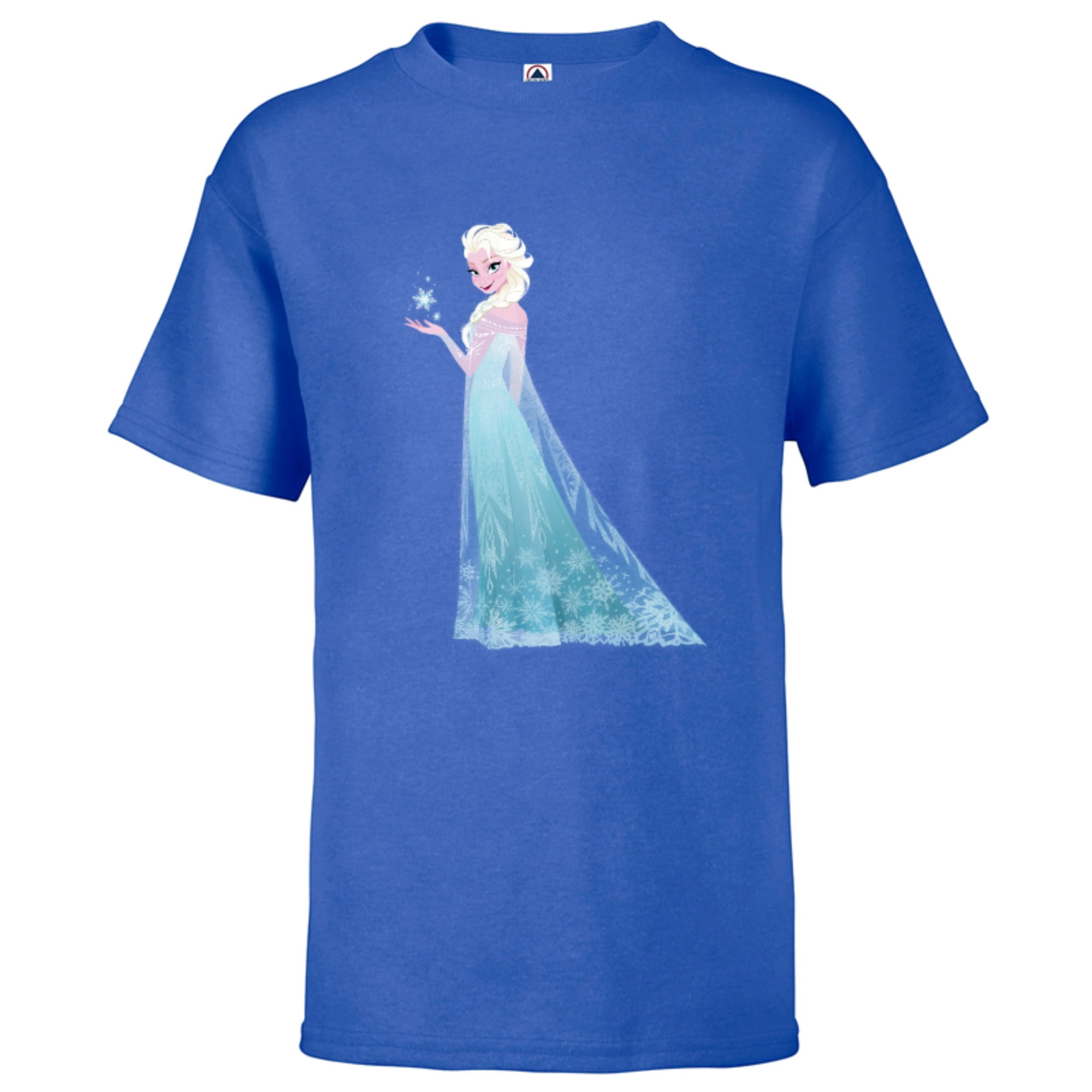 Disney Frozen Elsa Magic Snowflake T-Shirt - Short Sleeve T-Shirt for ...