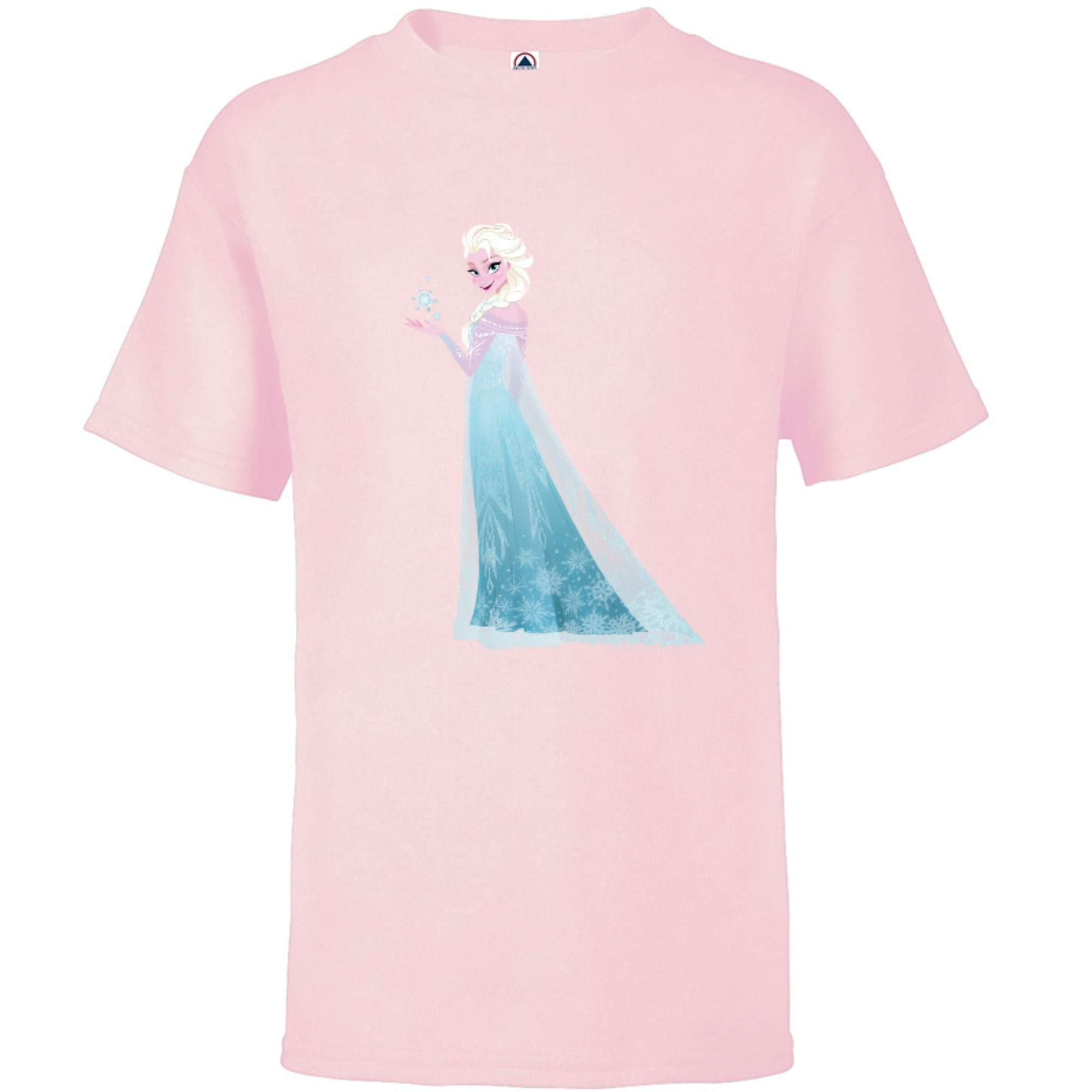 Disney Frozen Elsa Magic Snowflake T-Shirt - Short Sleeve T-Shirt for ...