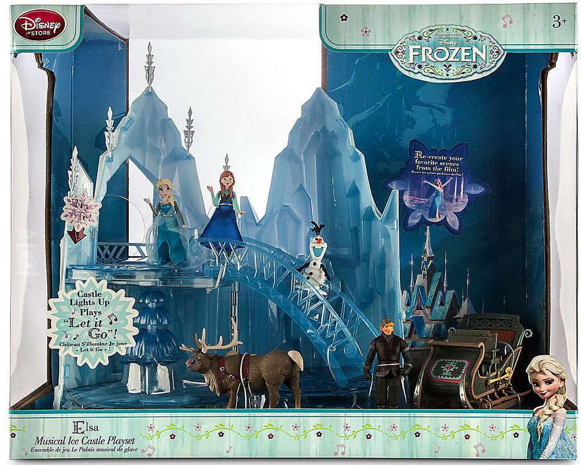 Disney Frozen Elsa Musical Ice Castle Dollhouse, Foldable Playset with ...