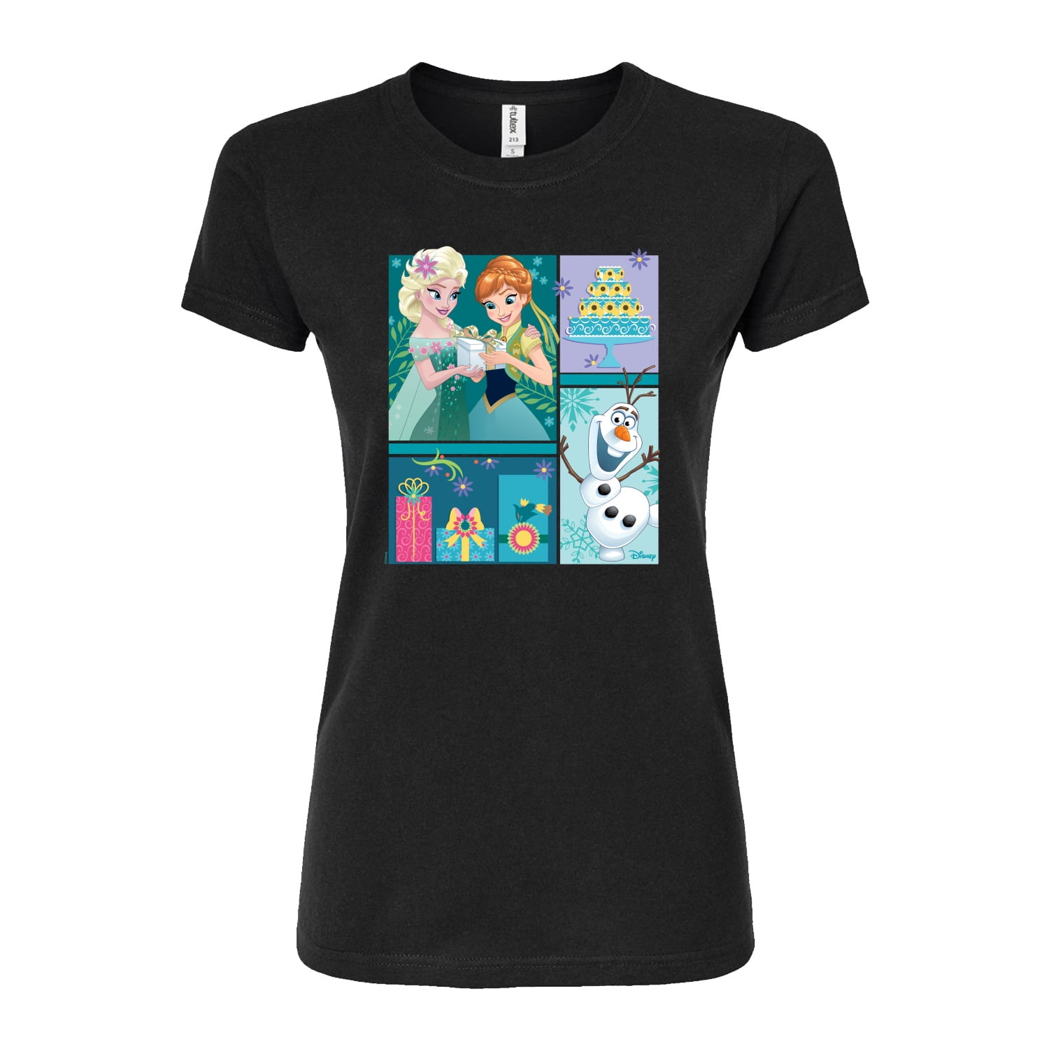 Disney Frozen - Elsa, Olaf & Anna Birthday Celebration - Juniors Fitted ...
