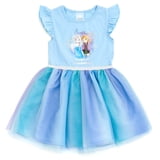 Disney Frozen Elsa Princess Anna Tulle Dress Toddler to Big Kid ...