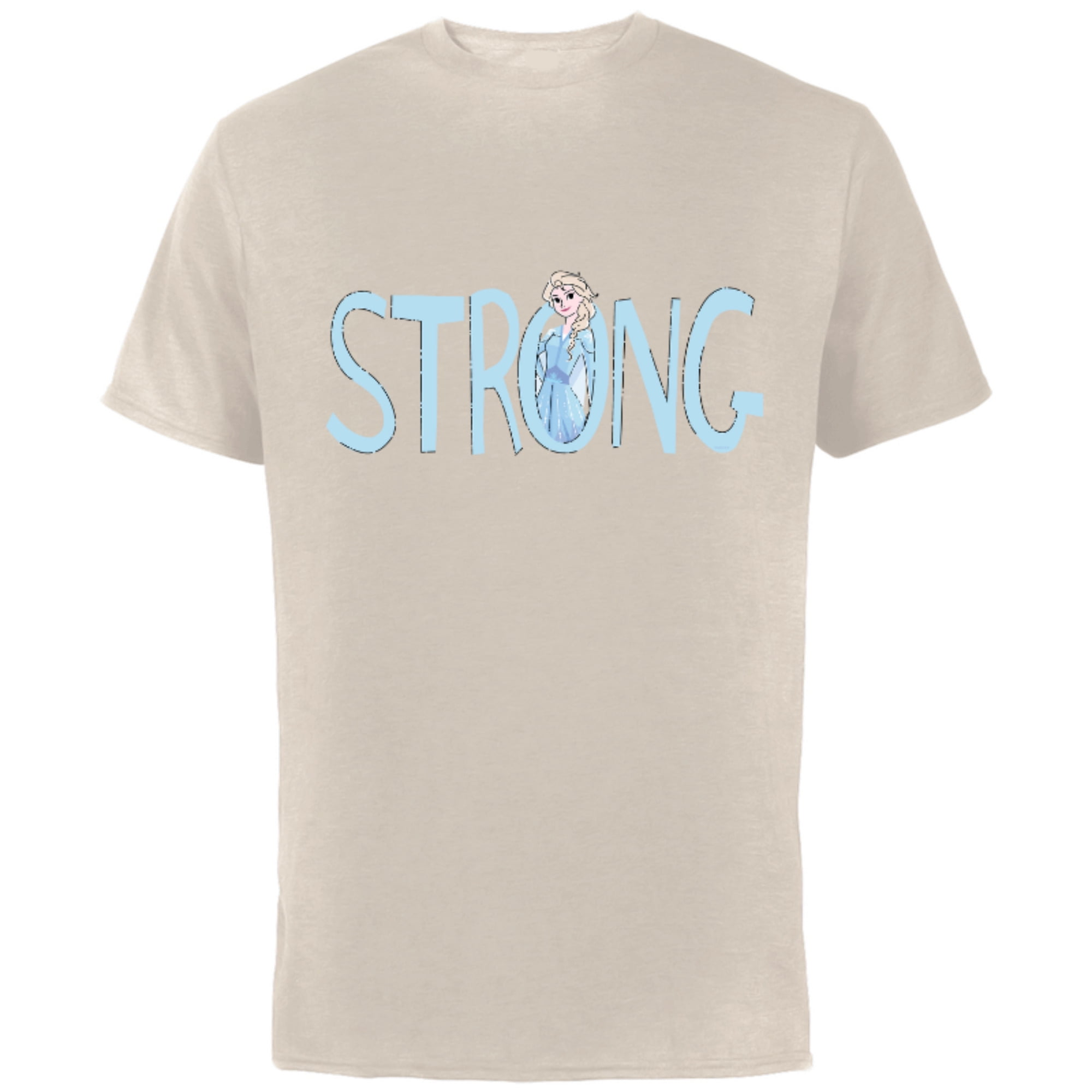 Disney Frozen Elsa Strong - Short Sleeve Cotton T-Shirt for Adults ...