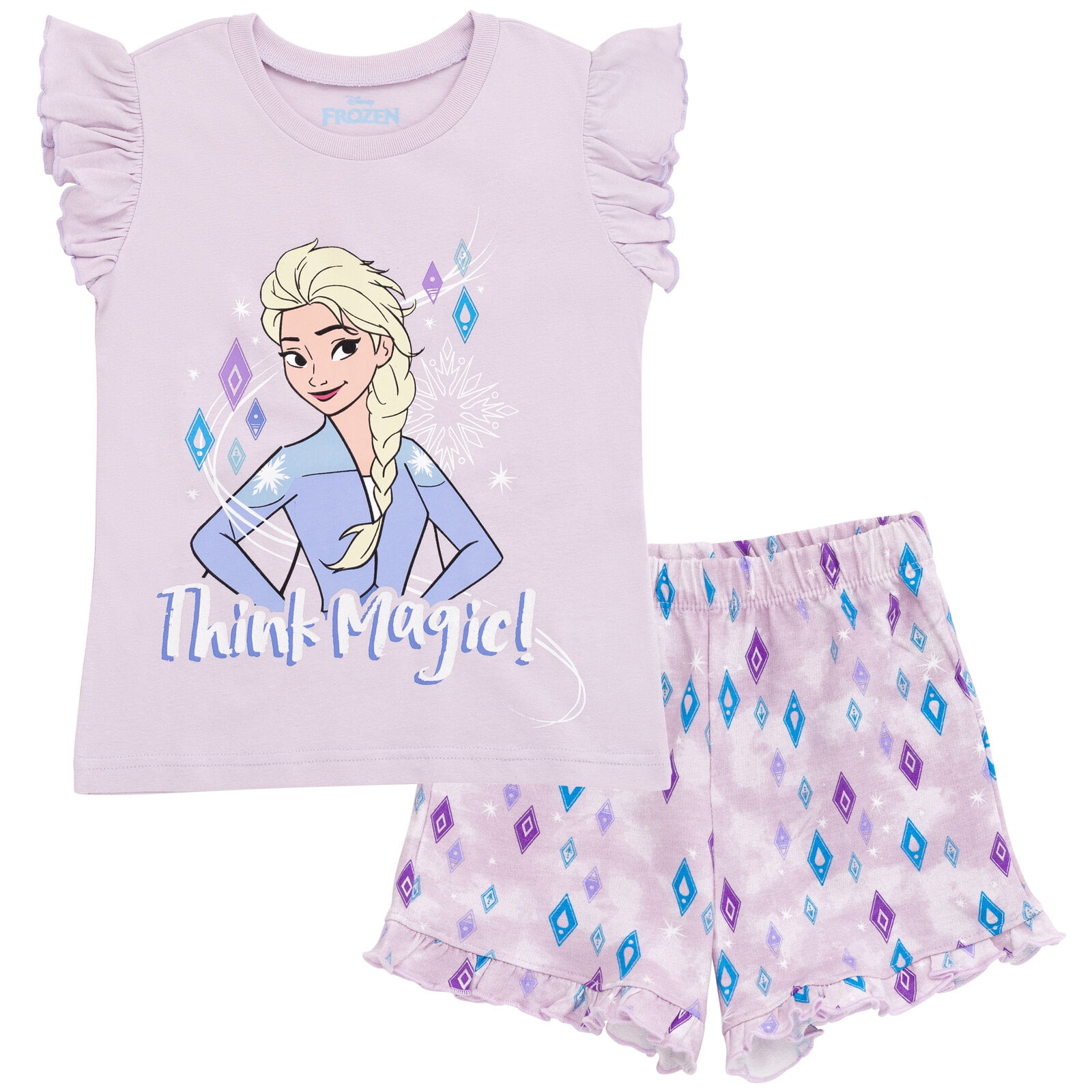 Disney Frozen Elsa Tank Top and French Terry Shorts Outfit Set Toddler ...