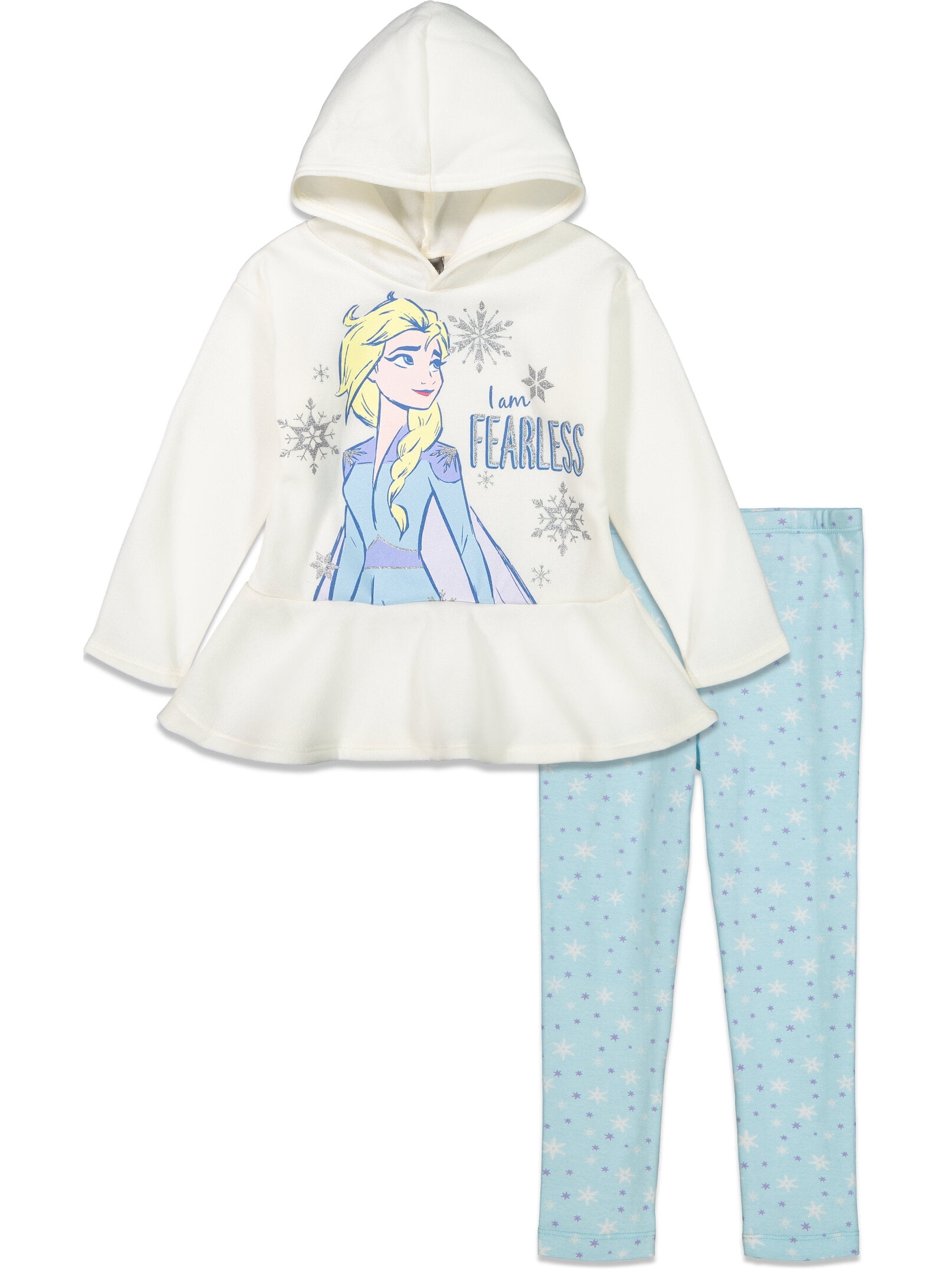 Disney Frozen Elsa Toddler Girls Fleece Hoodie and Leggings Outfit Set ...