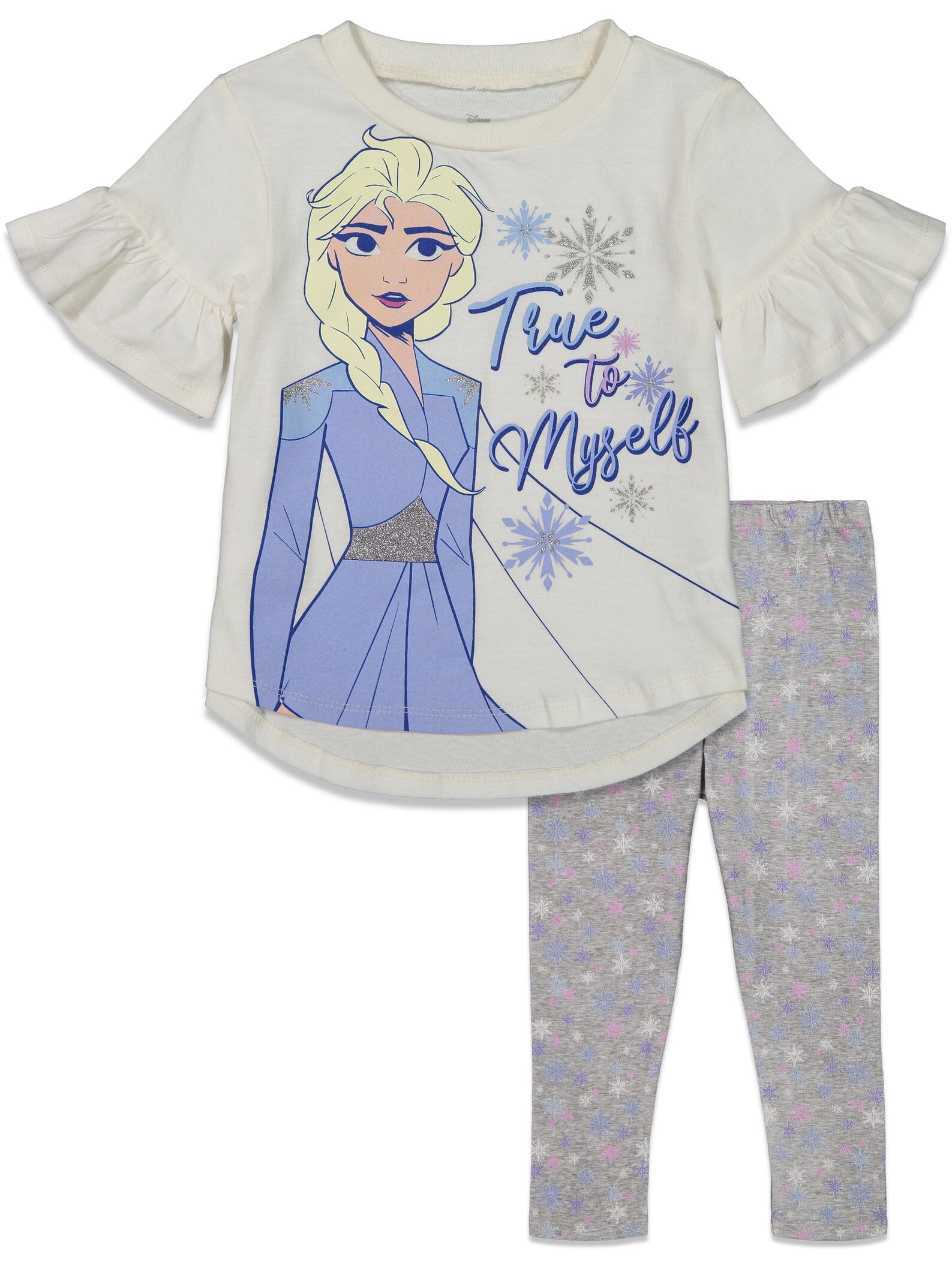 Disney Frozen Elsa Toddler Girls T-Shirt and Leggings Outfit Set ...