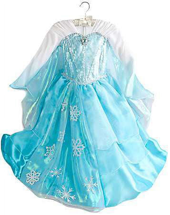 Disney Frozen Elsa Winged Sleeve Dress [Size 4] - Walmart.com