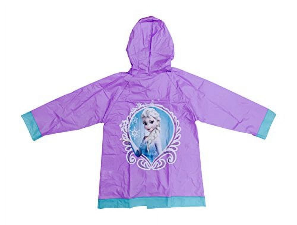 Disney Frozen Elsa and Anna Girls Rain Slicker Raincoat (Large / 6-7 ...