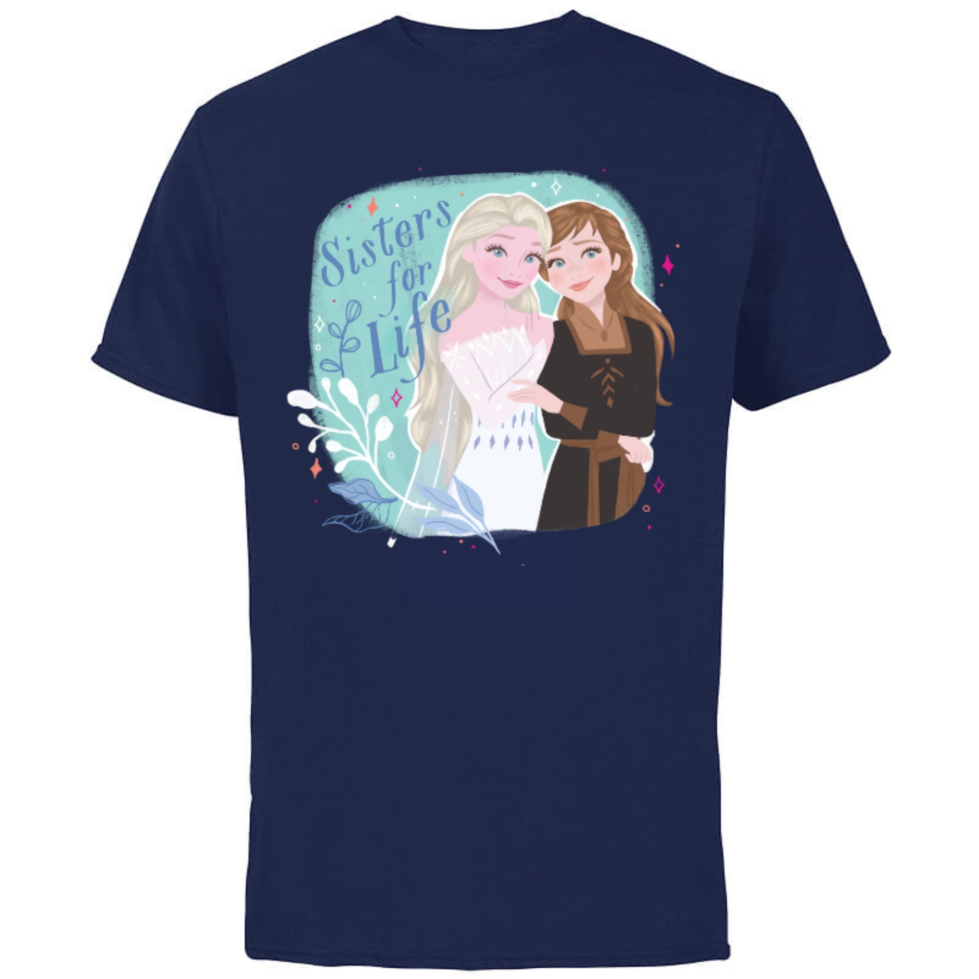 Disney Frozen Elsa and Anna Sisters for Life - Short Sleeve Cotton T ...