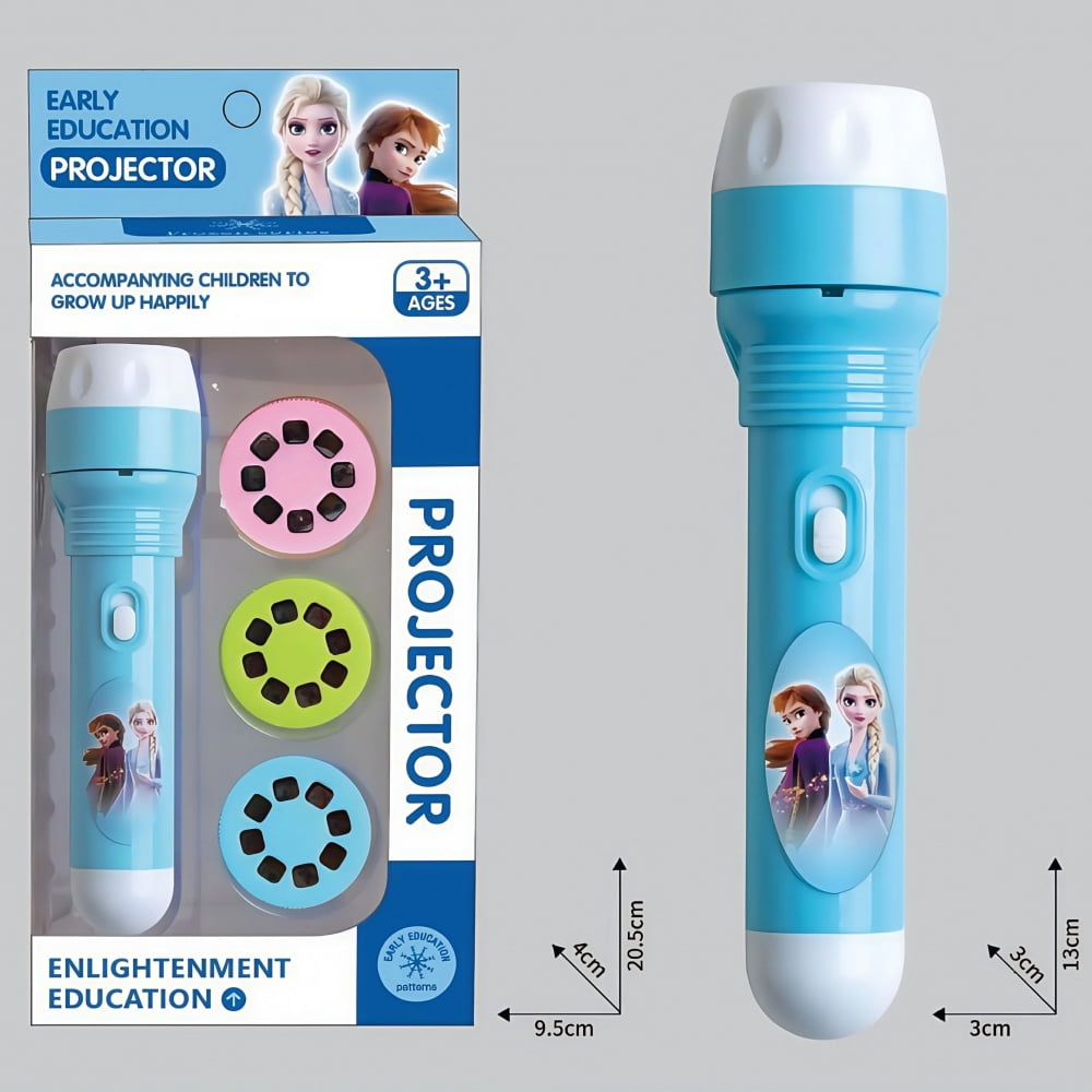 Disney Frozen Elsa kids Projection Flashlight Light-emitting Mickey ...