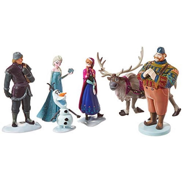 Disney Frozen Figurine Play set - Sven, Anna, Elsa, Kristoff, Oaken and ...