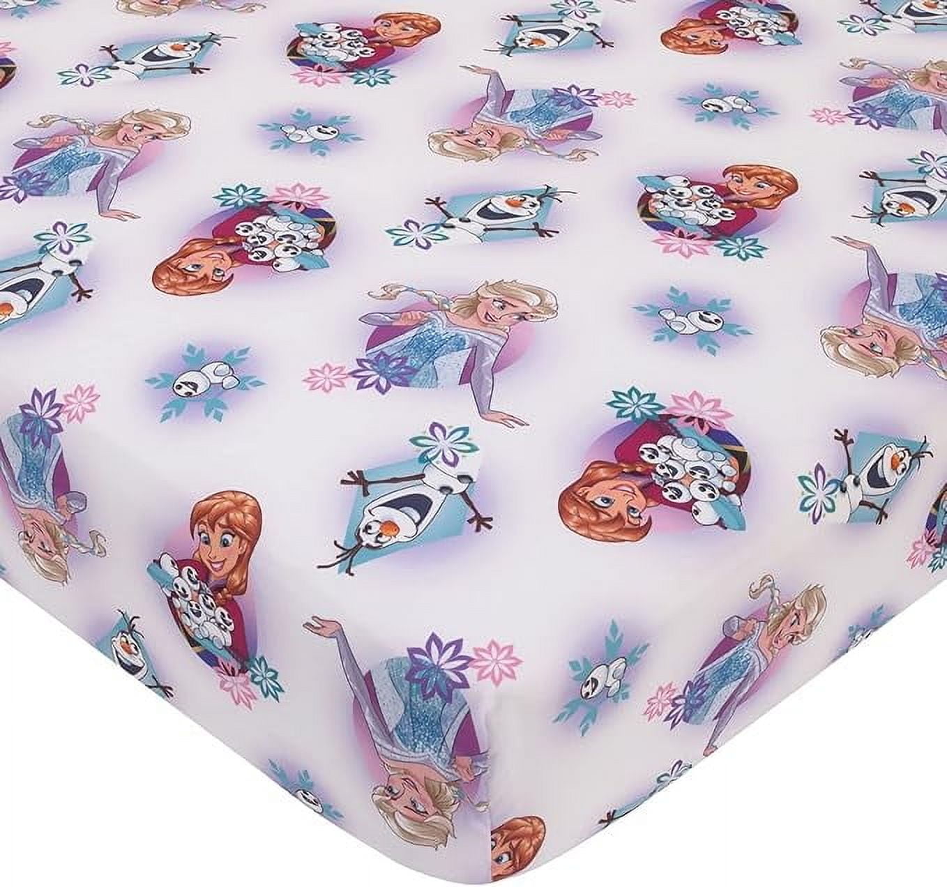 Disney Frozen Fitted Crib Sheet 100% Soft Microfiber, Baby Sheet, Fits ...