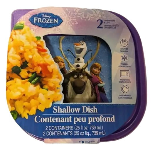 Disney Frozen Food Container and Lids set of 2 (25 fl oz, 739ml ...