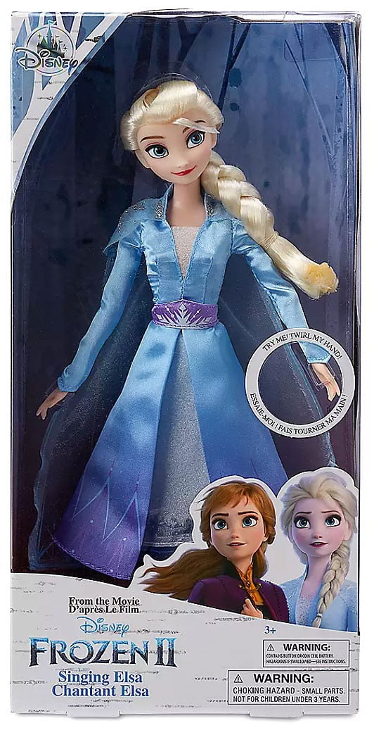 Disney Store Elsa Singing Doll Frozen 2 11'' New with Box - Walmart.com