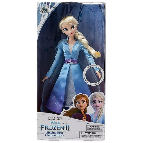 Disney Store Elsa Singing Doll Frozen 2 11'' New with Box - Walmart.com