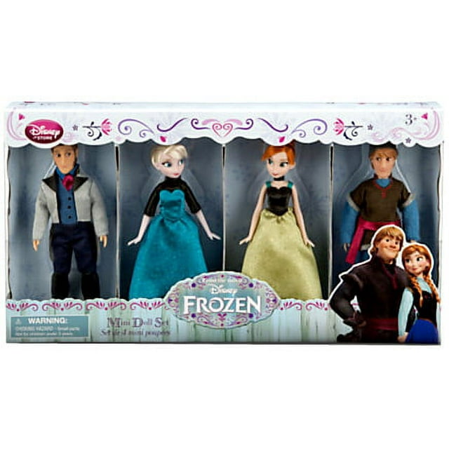 Disney Frozen Frozen Mini Doll Set 4-Pack - Walmart.com
