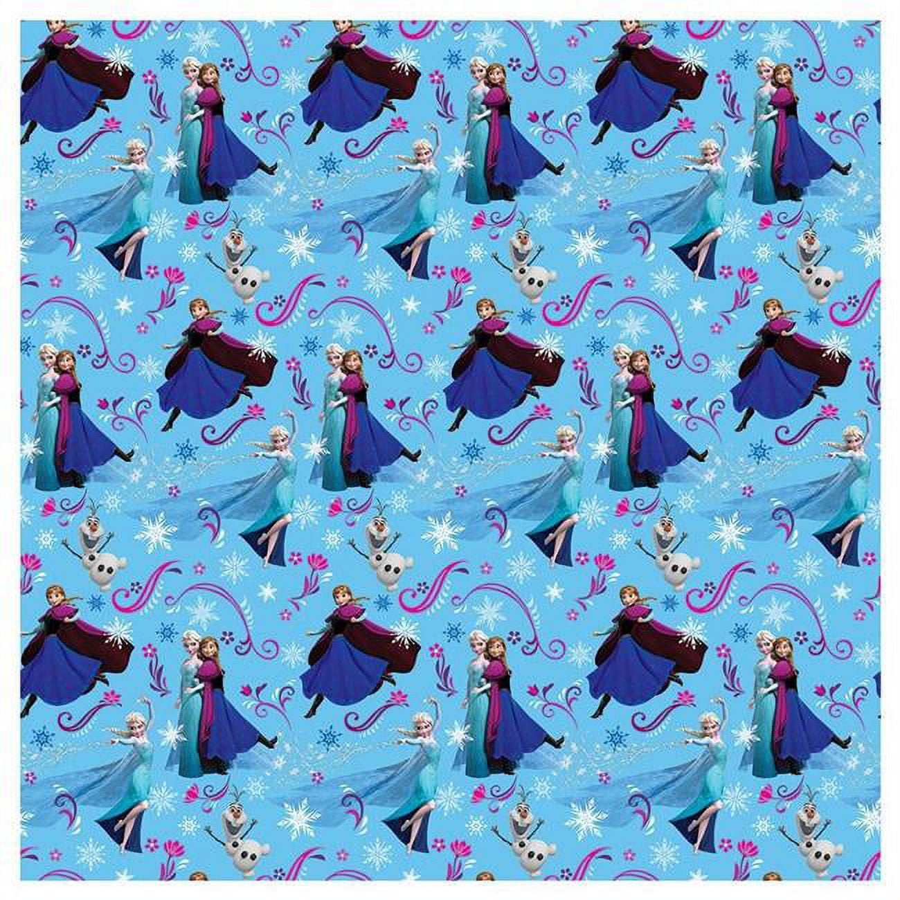 Disney Frozen Elsa & Olaf Character Birthday Gift Wrapping Paper 30 in ...