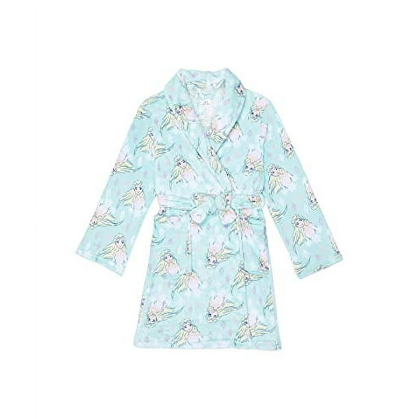 Disney Frozen Girl's Queen Elsa Minky Fleece Character Print Bathrobe ...