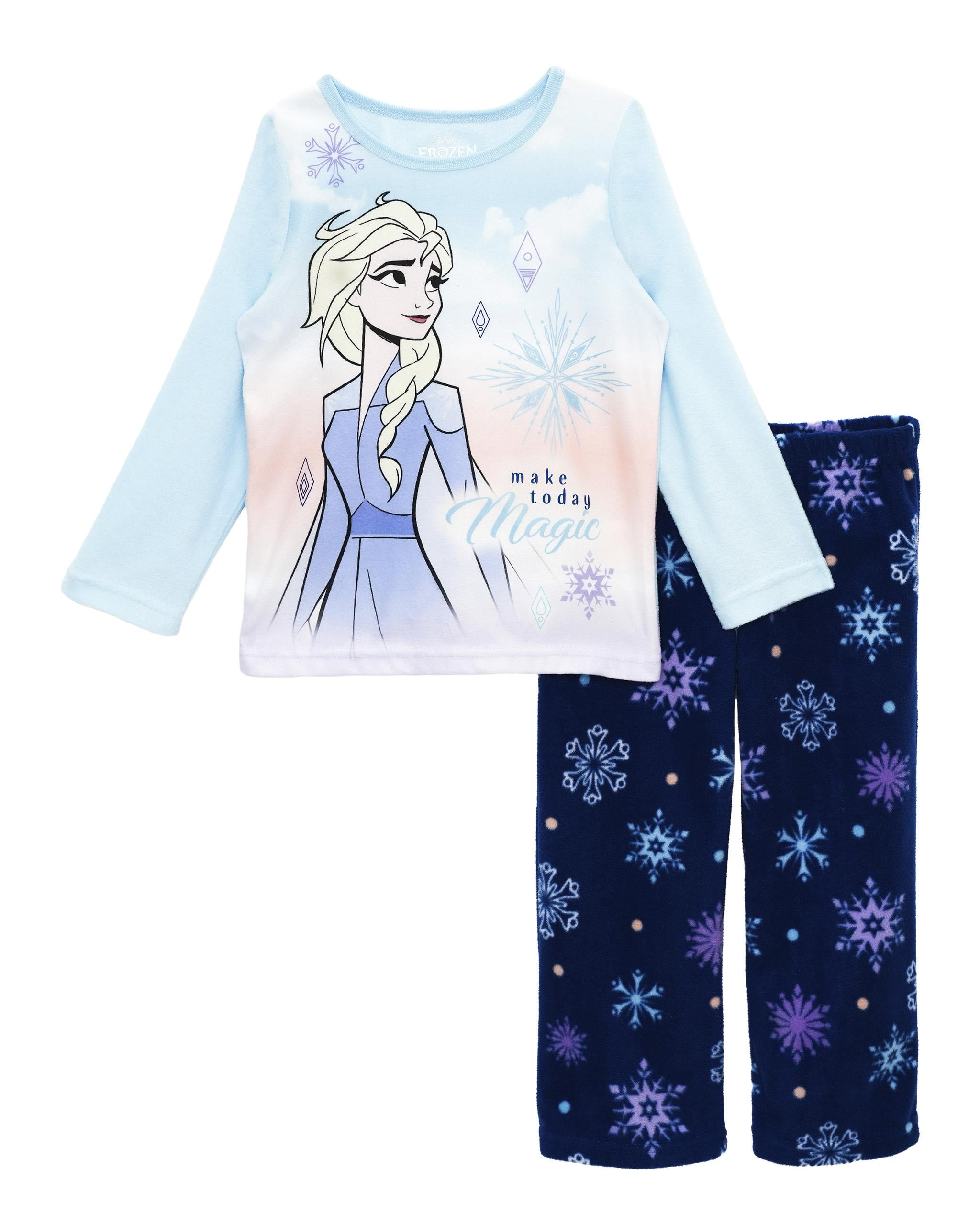 Disney Frozen Girls 2 Piece Pajama Set, Elsa, Size: 4 - Walmart.com