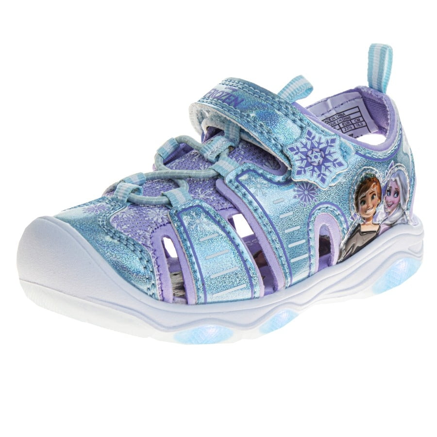 Disney Frozen Girls Closed Toe Sport Sandals. (Toddler Little Kids ...