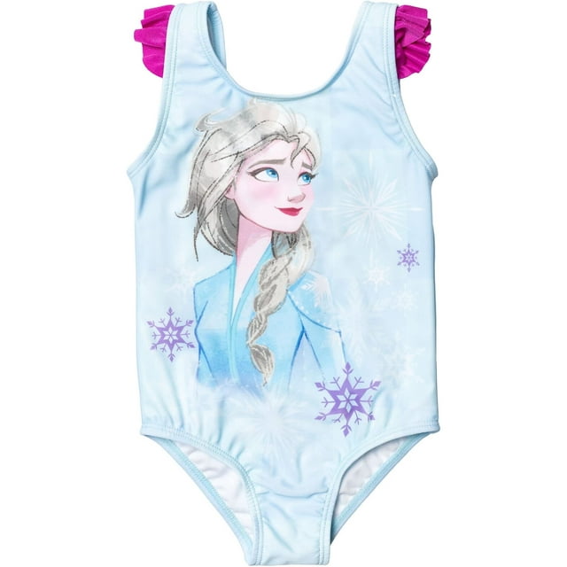 Disney Frozen Girls' Elsa 1 Piece Swimsuit, Sizes 2T-12 - Walmart.com