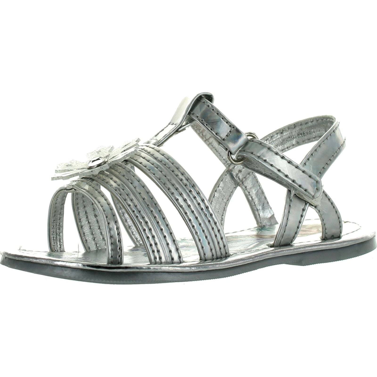 Disney Frozen Girls Elsa and Anna Silver Fashion Sandals - Walmart.com