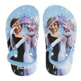 Disney Frozen Girls Flip Flops with back strap - Lilac , Size: 5-6 ...