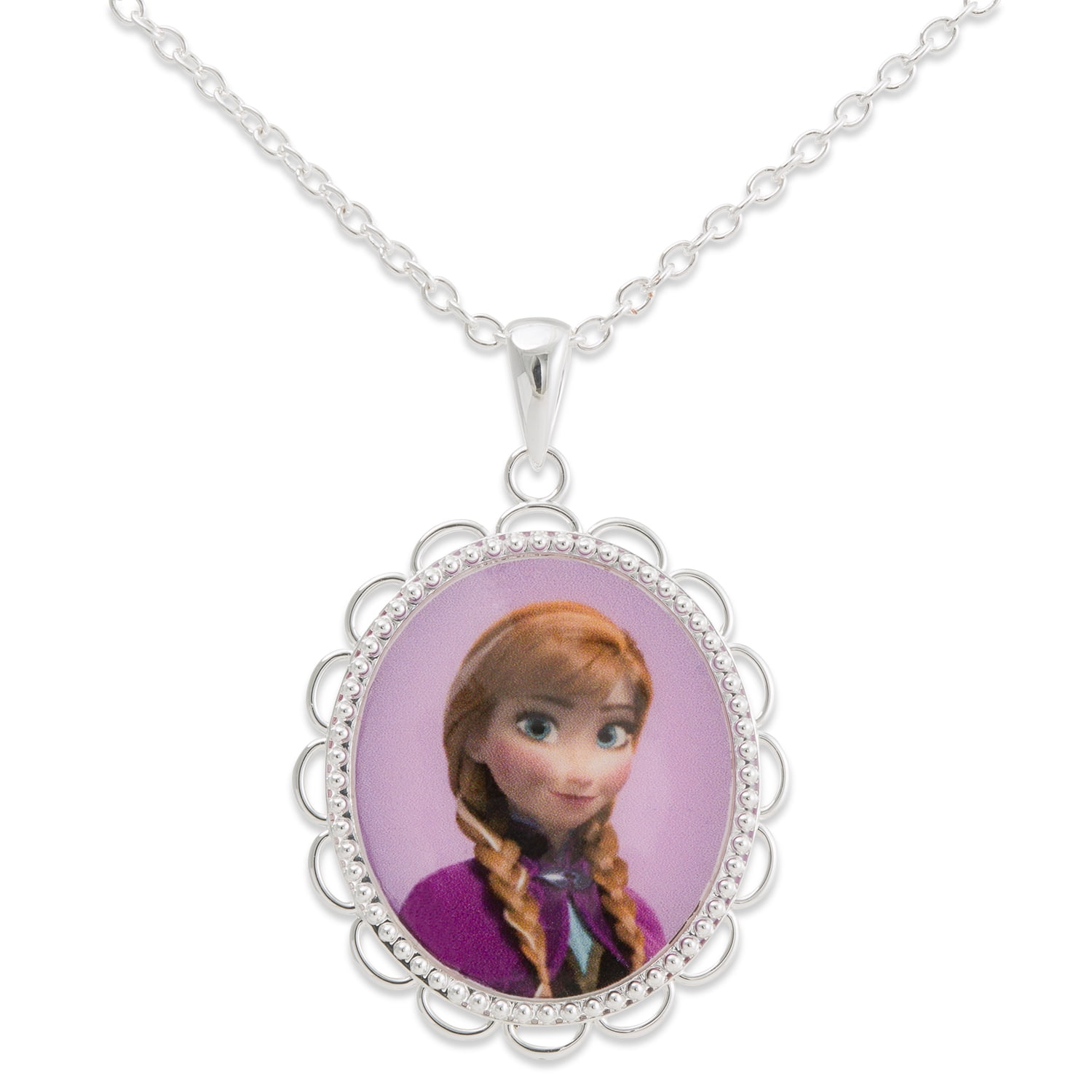 Disney Frozen Princess Anna Cameo Necklace, Official License - Walmart.com