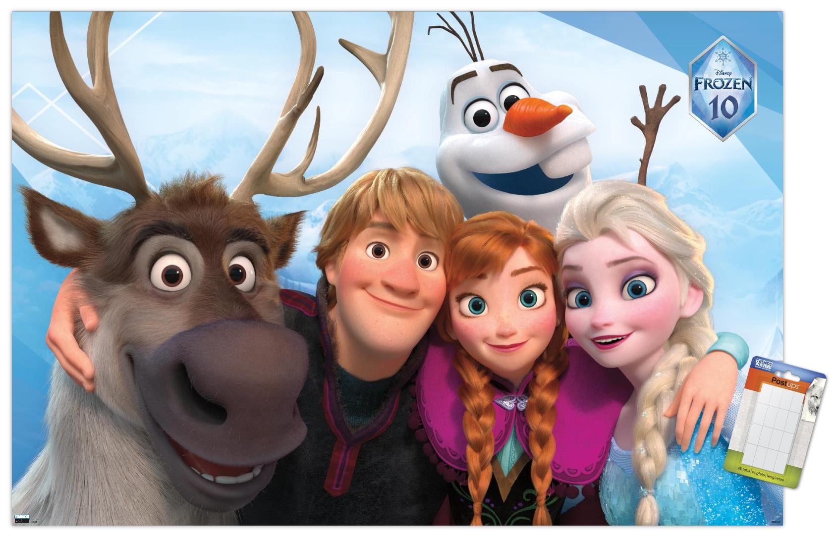 Disney Frozen - Group 10th Anniversary Wall Poster, 14.725" x 22.375 ...