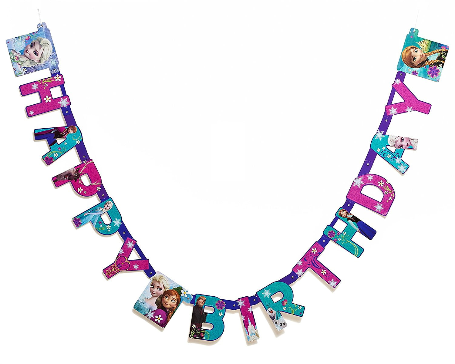 Frozen Happy Birthday Banner