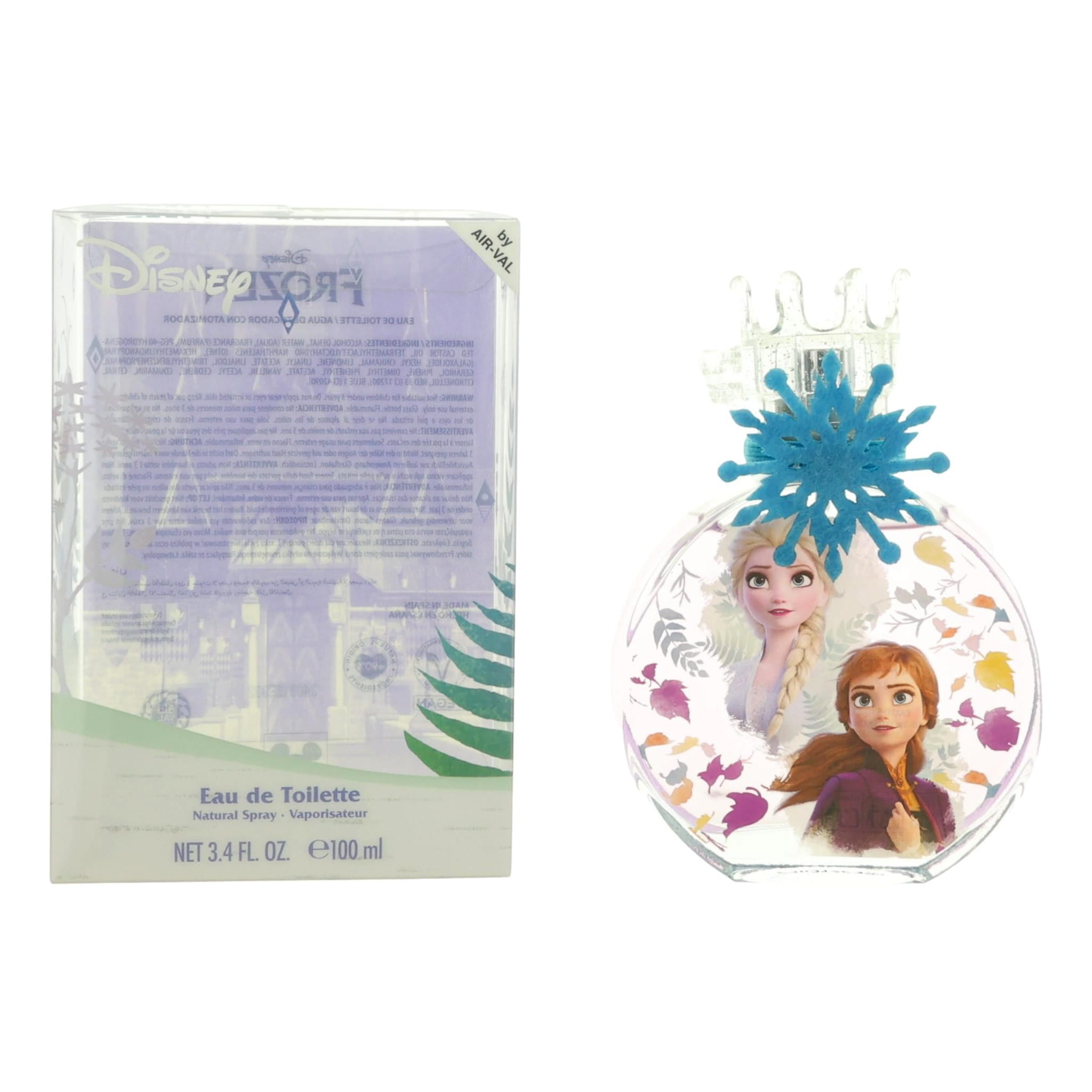 Disney Frozen II - 3.4 oz EDT Spray with Charm, Floral Fruity Scent ...