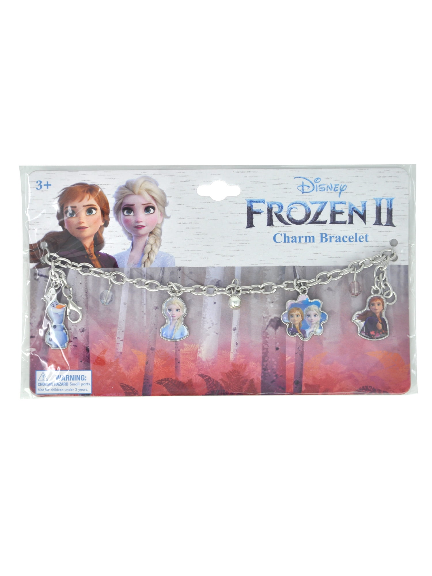 Disney Frozen II Charm Bracelet with Elsa, Anna, 7 inches, Includes 2 ...