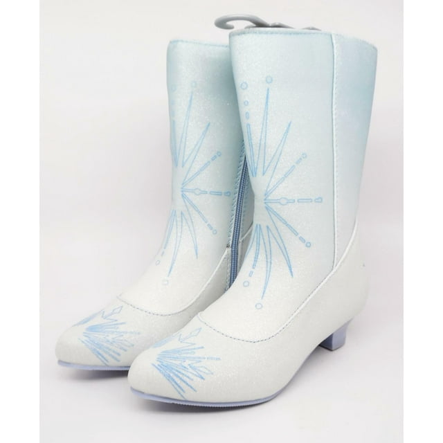 Disney Frozen II Elsa Kids Dress-Up Iridescent Boots US/AU 13/1 UK 11 ...