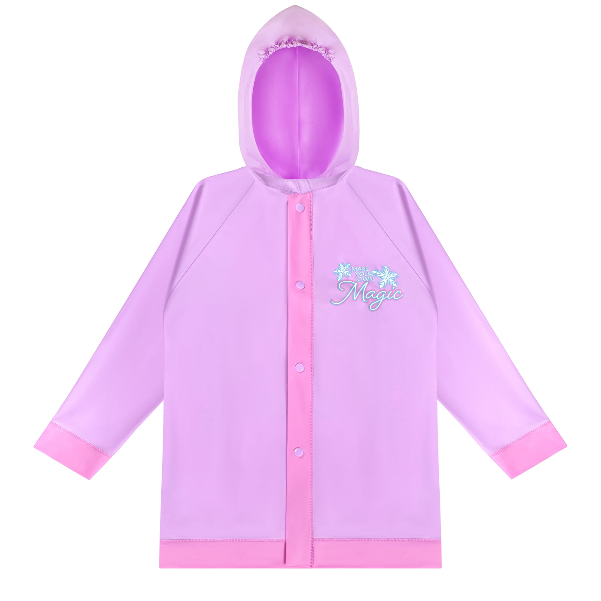 Disney Frozen II Elsa and Anna Girls Hooded Rain Slicker - Waterproof ...