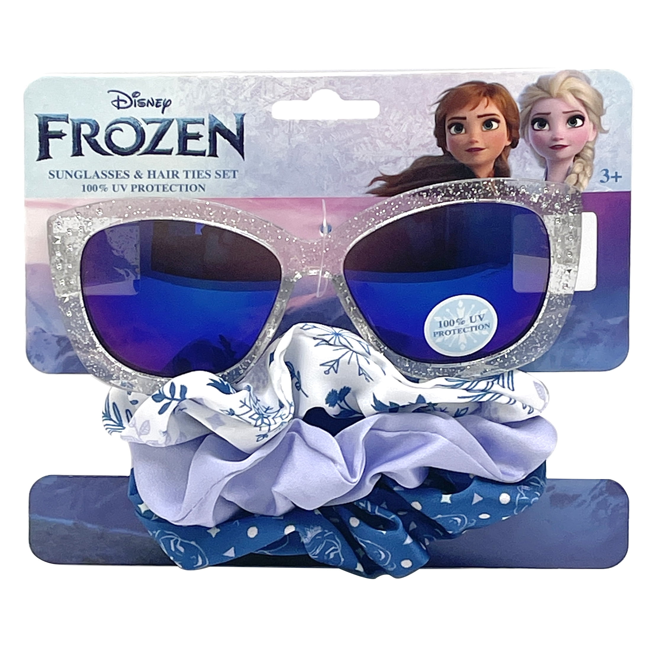 Disney Frozen II Girls Sunglasses and Scrunchies 2-Piece Set, White ...
