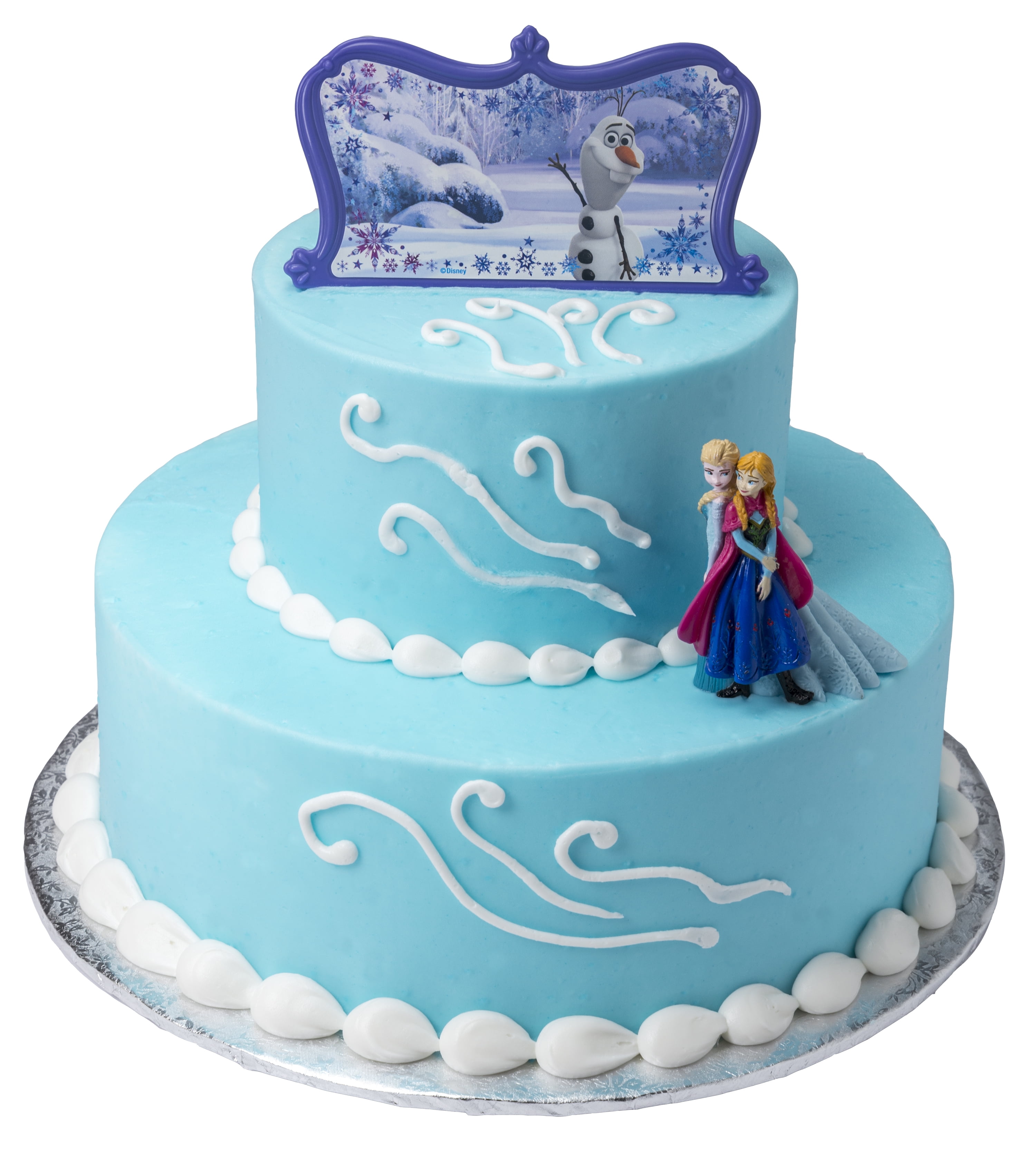 Disney Frozen II Mythical Journey Two Tier Cake - Walmart.com