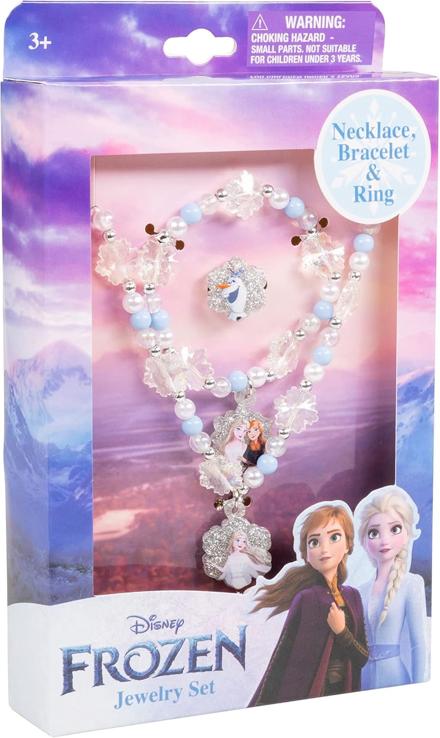 Disney Frozen Jewelry Set for Girls - 3 Piece Box With Necklace ...