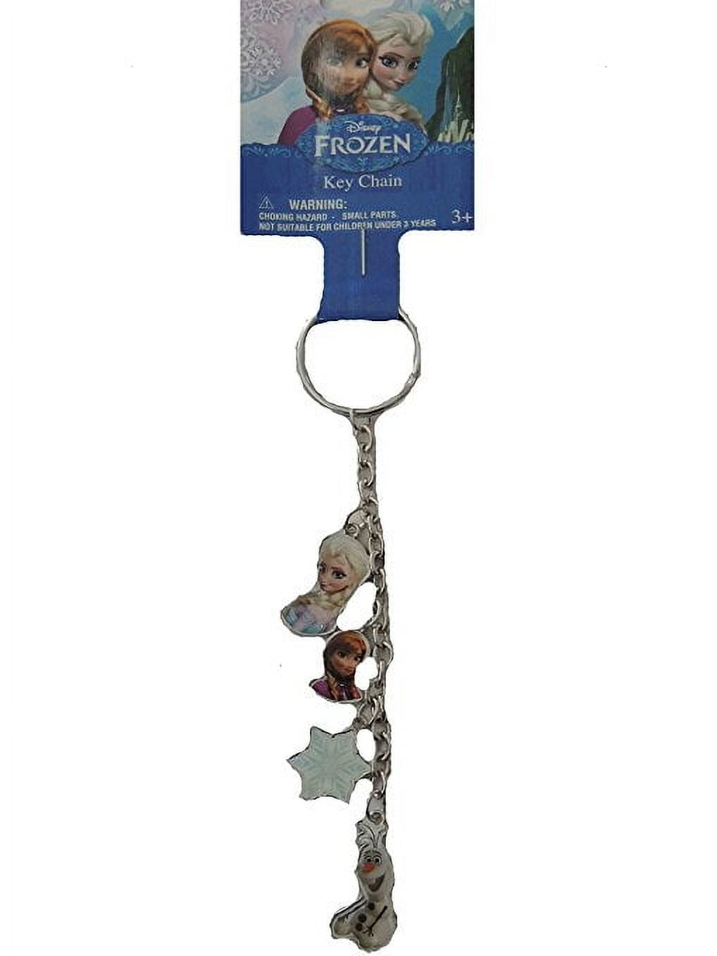 Disney Frozen Key Chain 4 metal charm Elsa, Anna, Olaf and Snowflake ...