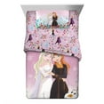 Disney Frozen Kids Twin Bed in a Bag, Comforter and Sheets, Pink ...