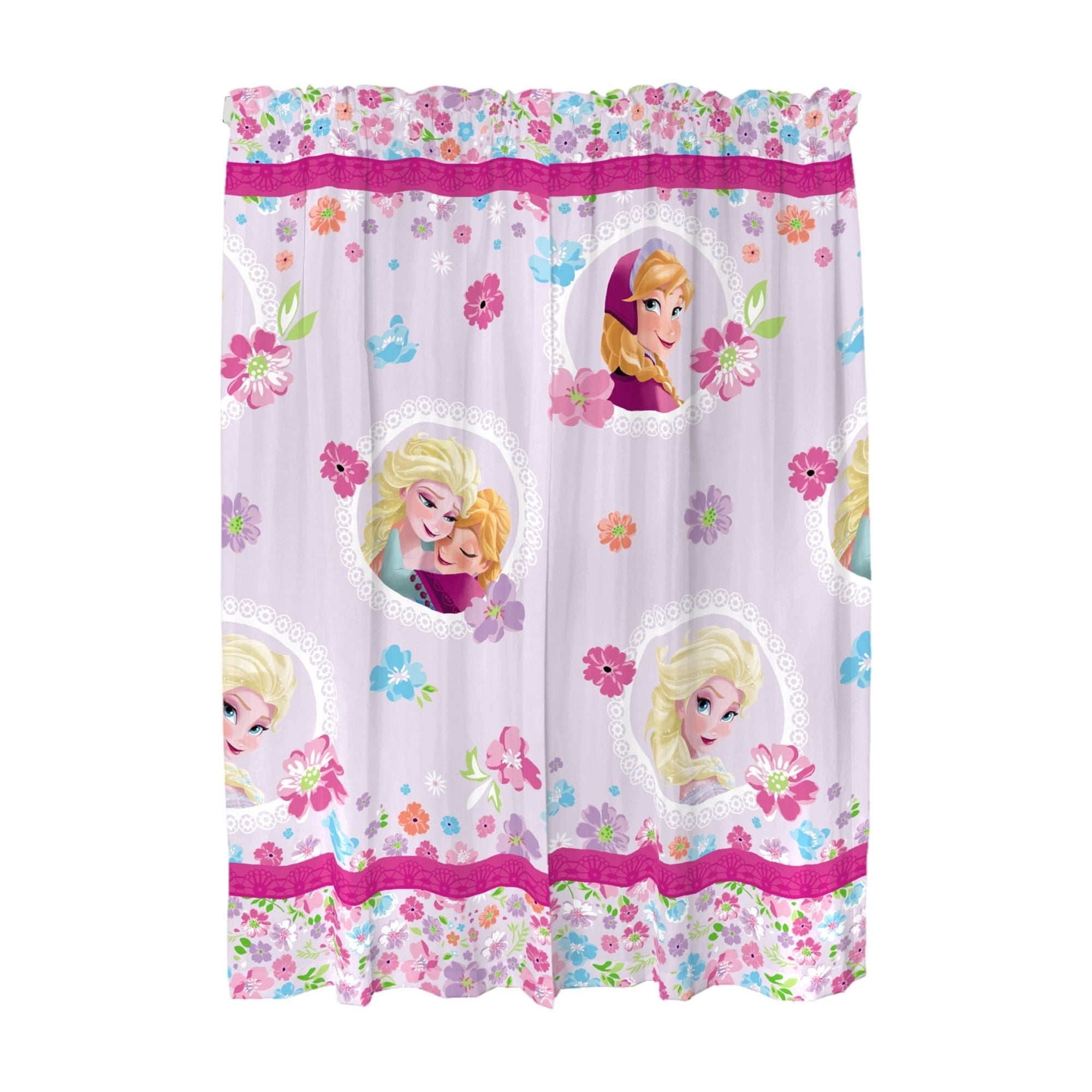 Disney Frozen Kids Window Panel Drapes Set, 82 in x 63 in. - Walmart.com