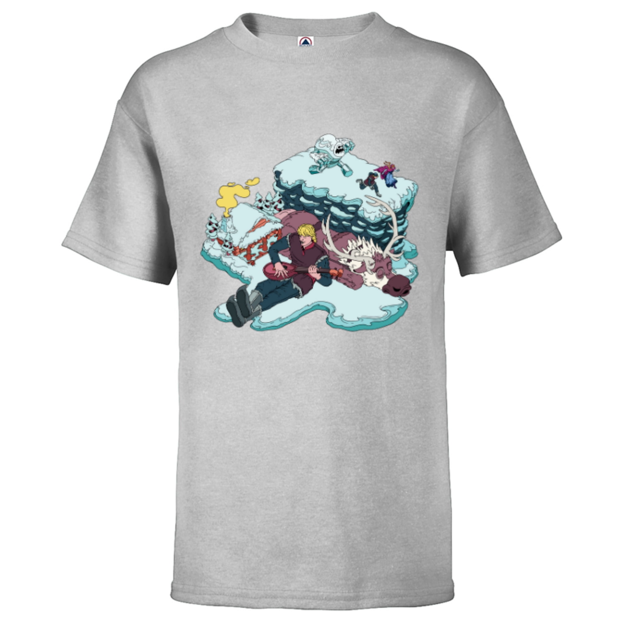 Disney Frozen Kristoff, Sven, Anna & Marshmallow - Short Sleeve T-Shirt ...