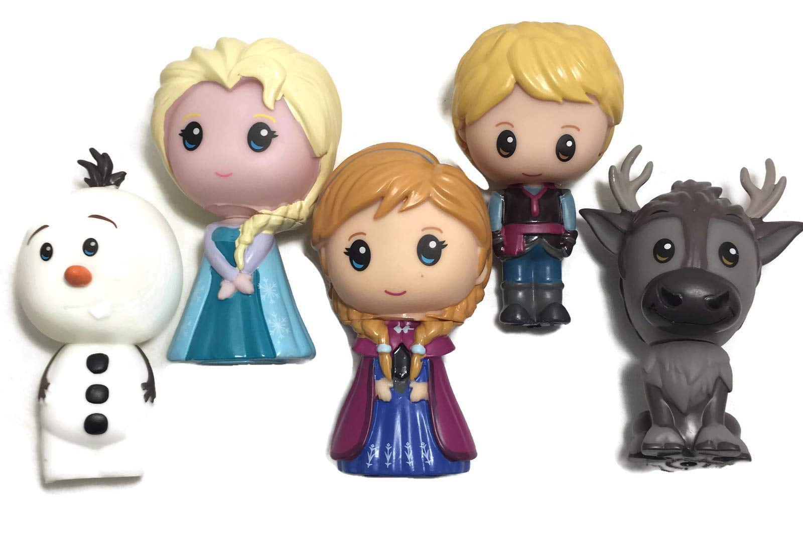 Disney Frozen Animated Movie Characters: Large Vinyl Figures Set of 5 ...