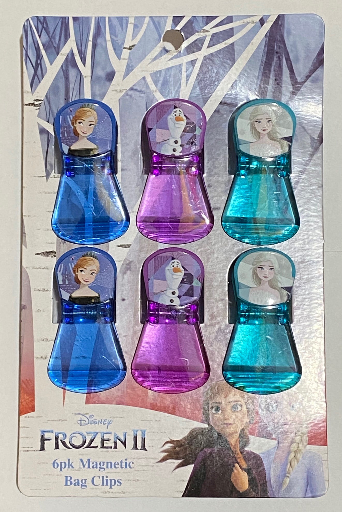 Disney Frozen Magnetic Bag Clips 6 Pack - Walmart.com