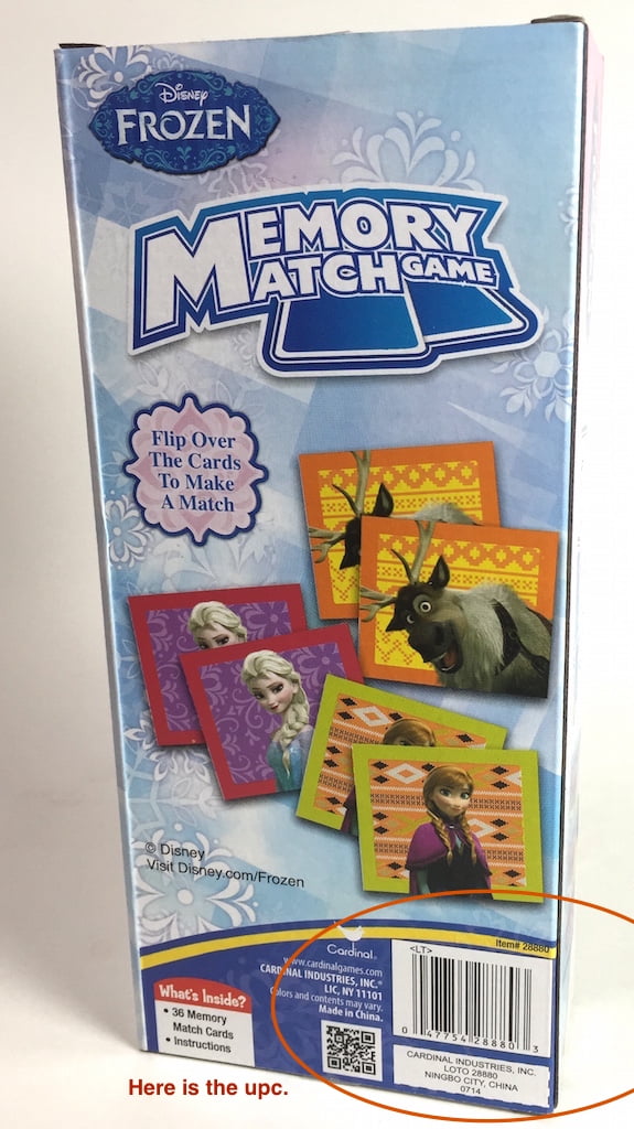 Disney Frozen Memory Match Game - Walmart.com