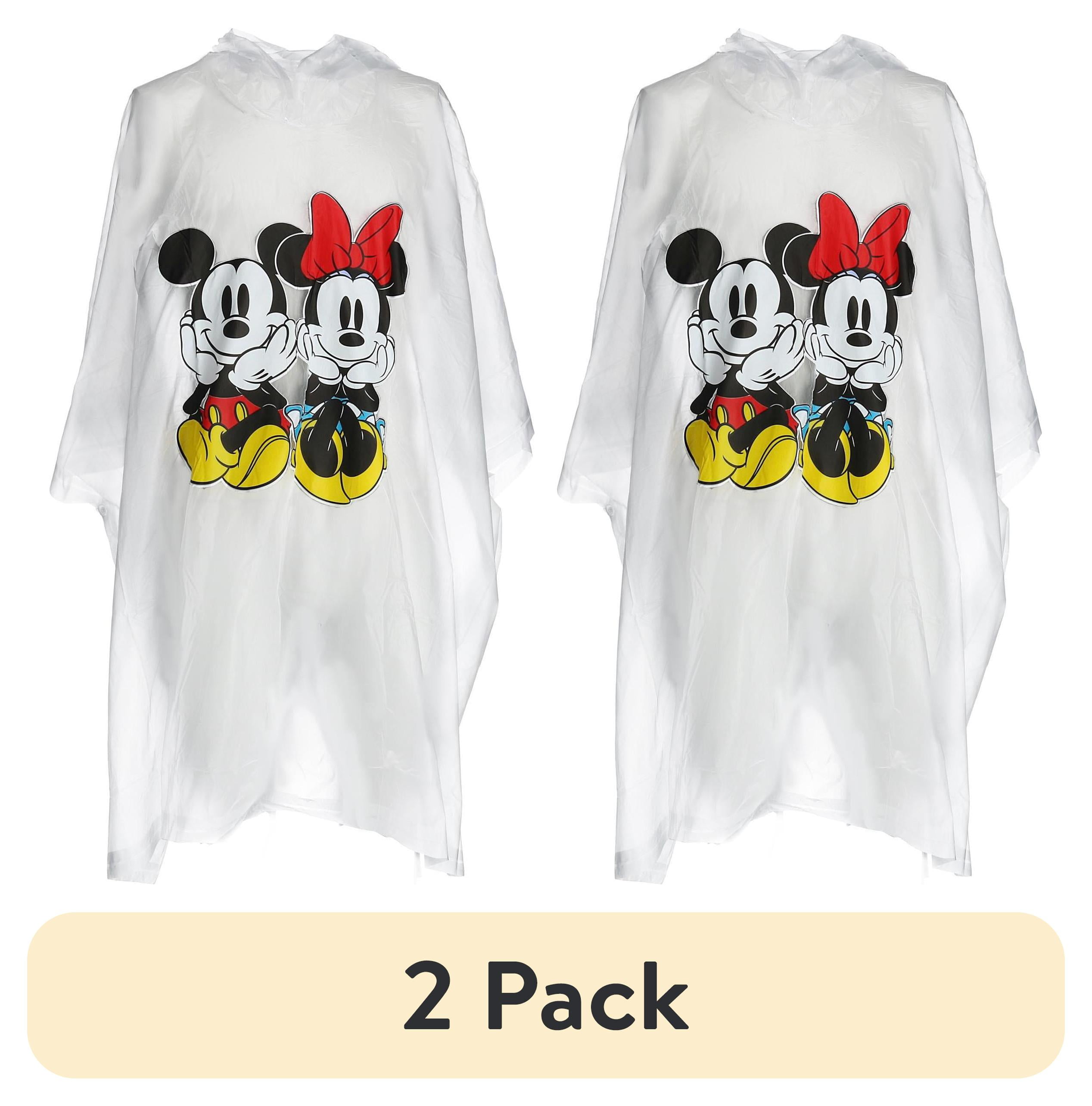 (2 pack) Disney Frozen Mickey and Minnie Mouse Rain Poncho, (Kid's ...